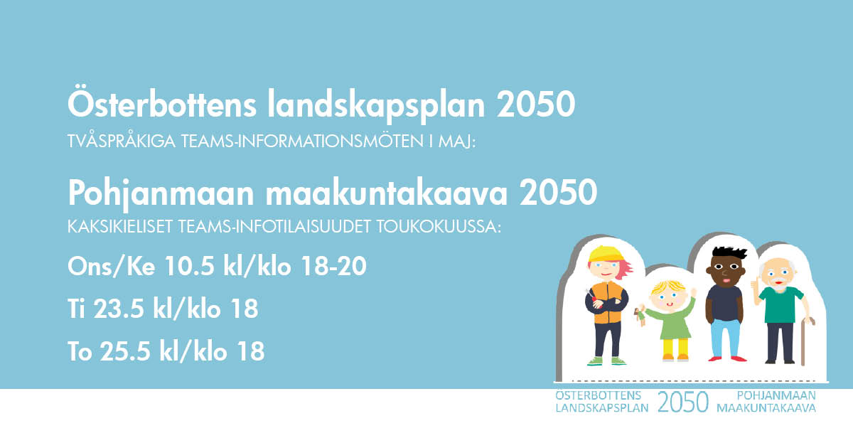 Tvåspråkiga infomöten om landskapsplanen 2050 i maj » Obotnia